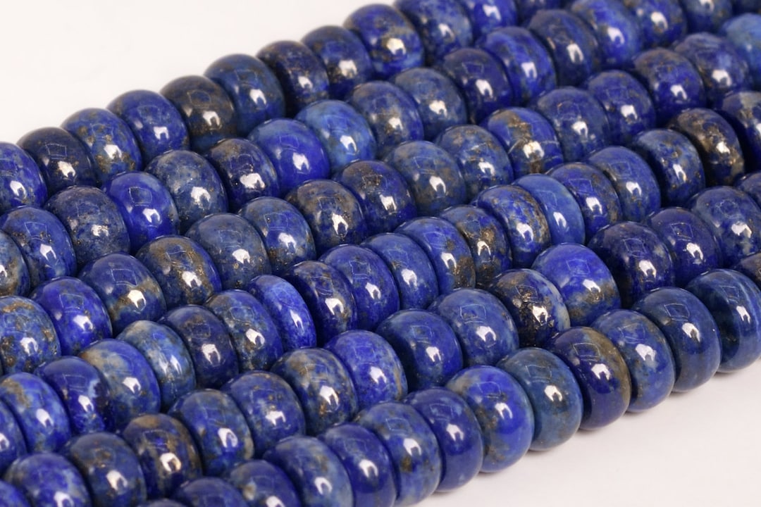 Genuine Natural Deep Blue Lapis Lazuli Loose Beads Afghanistan Grade A ...