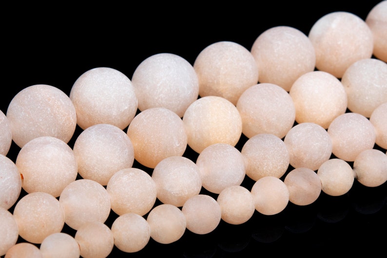 Genuine Natural Matte Orange Peach Jade Loose Beads Round - Etsy