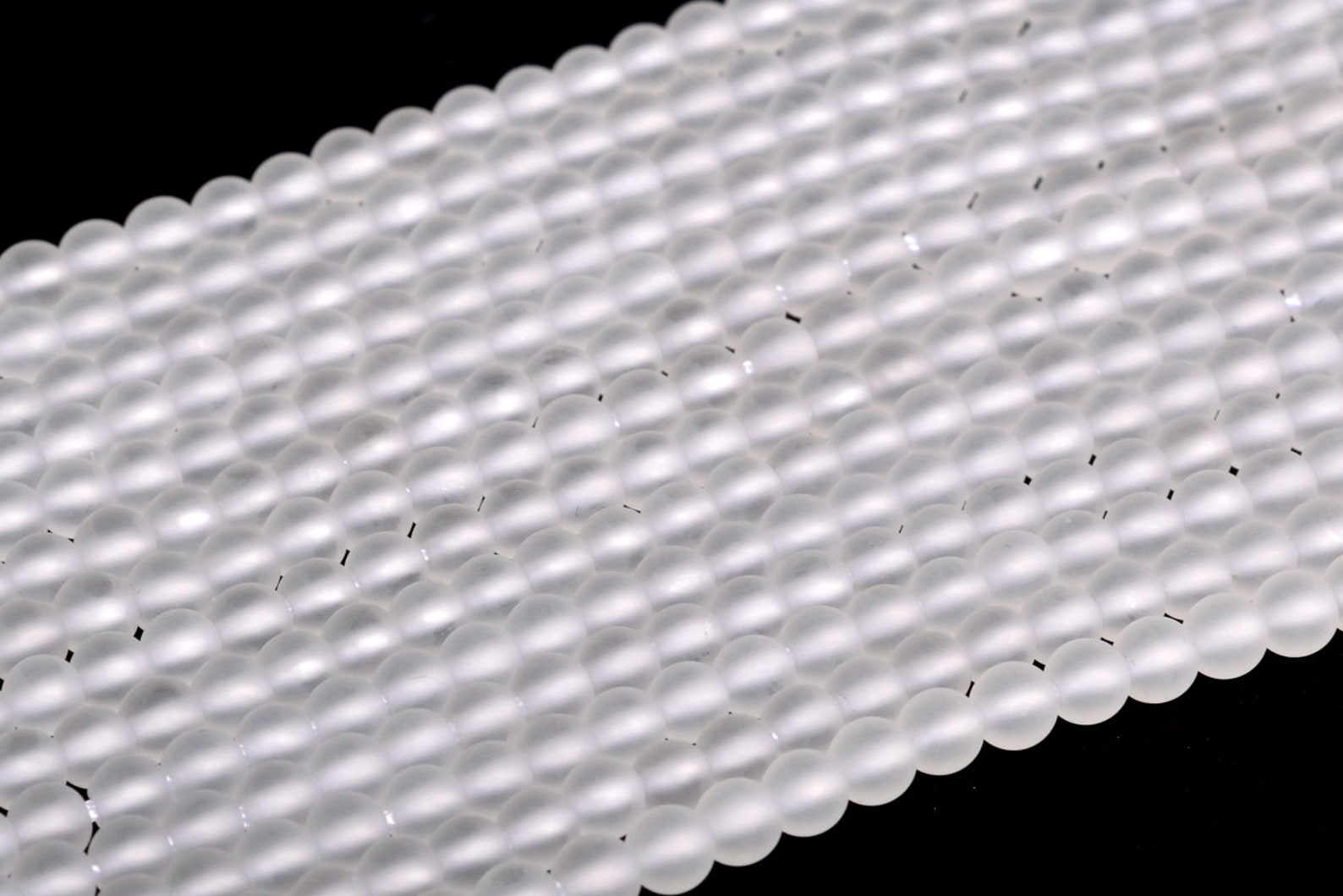 Natural Matte Crystal Clear Quartz Loose Beads Round Shape 4mm - Etsy