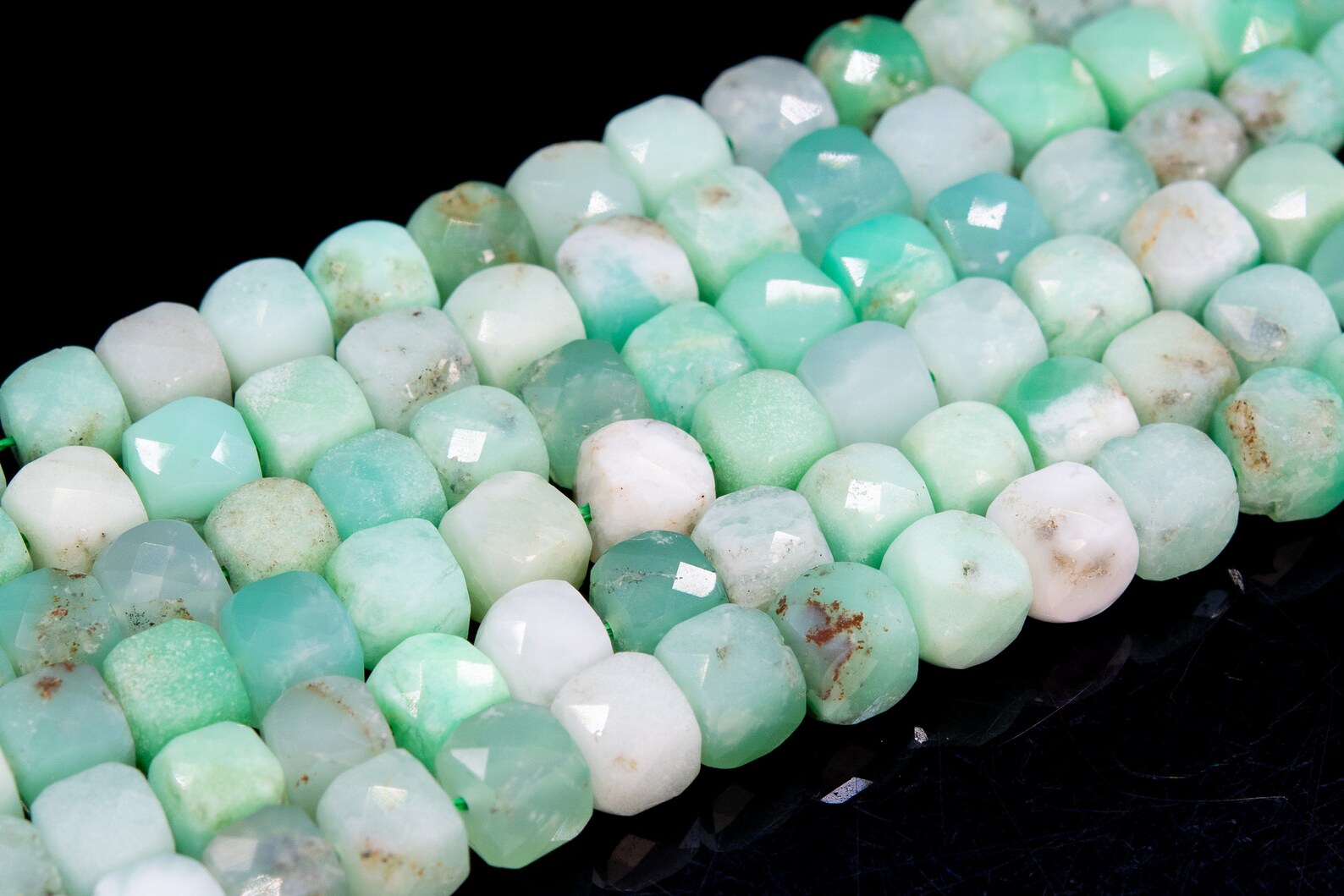 Genuine Natural Chrysoprase / Australian Jade Loose Beads - Etsy