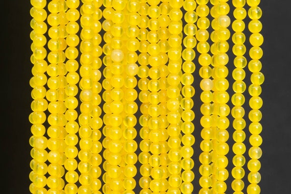 Natural Honey Yellow Agate Loose Beads Grade AAA Round Shape - Etsy