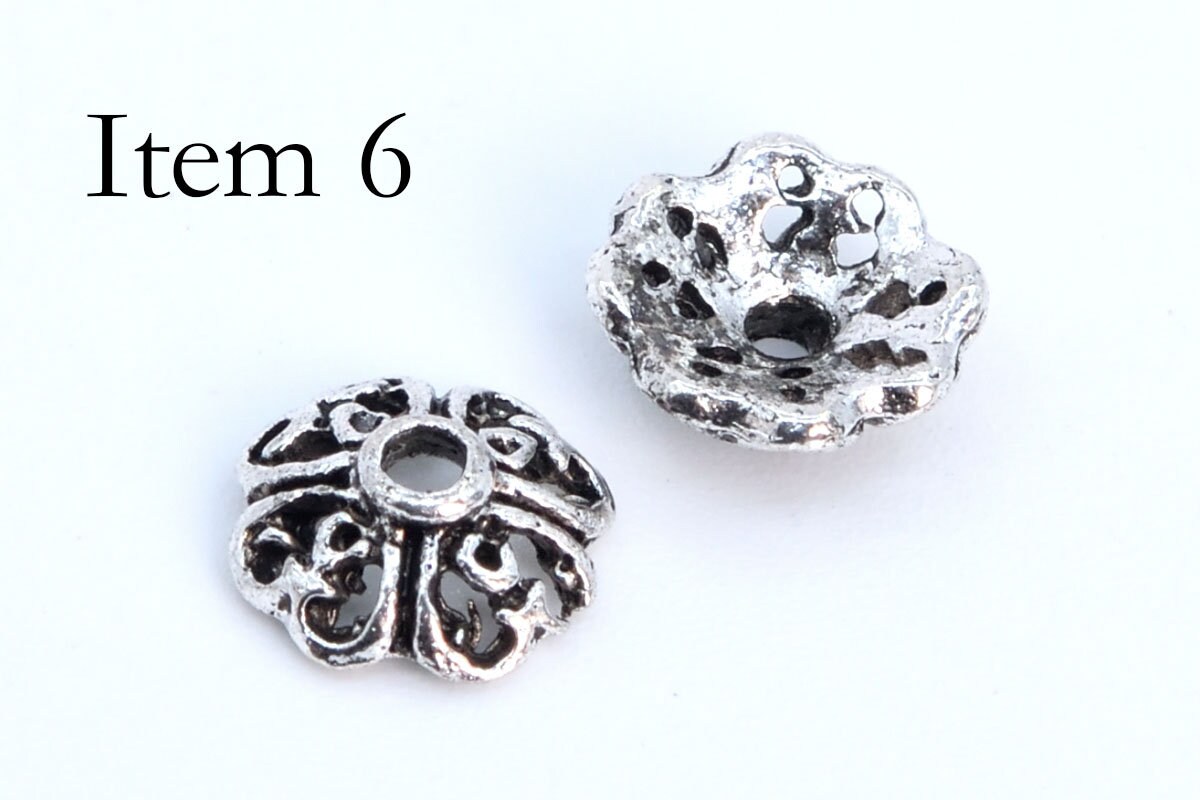 30 pcs Bead Caps Spacers End Cap DIY Jewelry Making Antique | Etsy