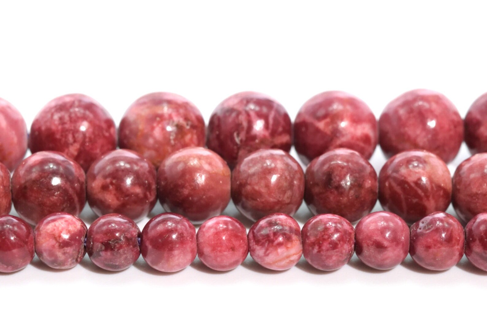 Red Magnesite Loose Beads Round Shape 6mm 8mm 10mm | Etsy