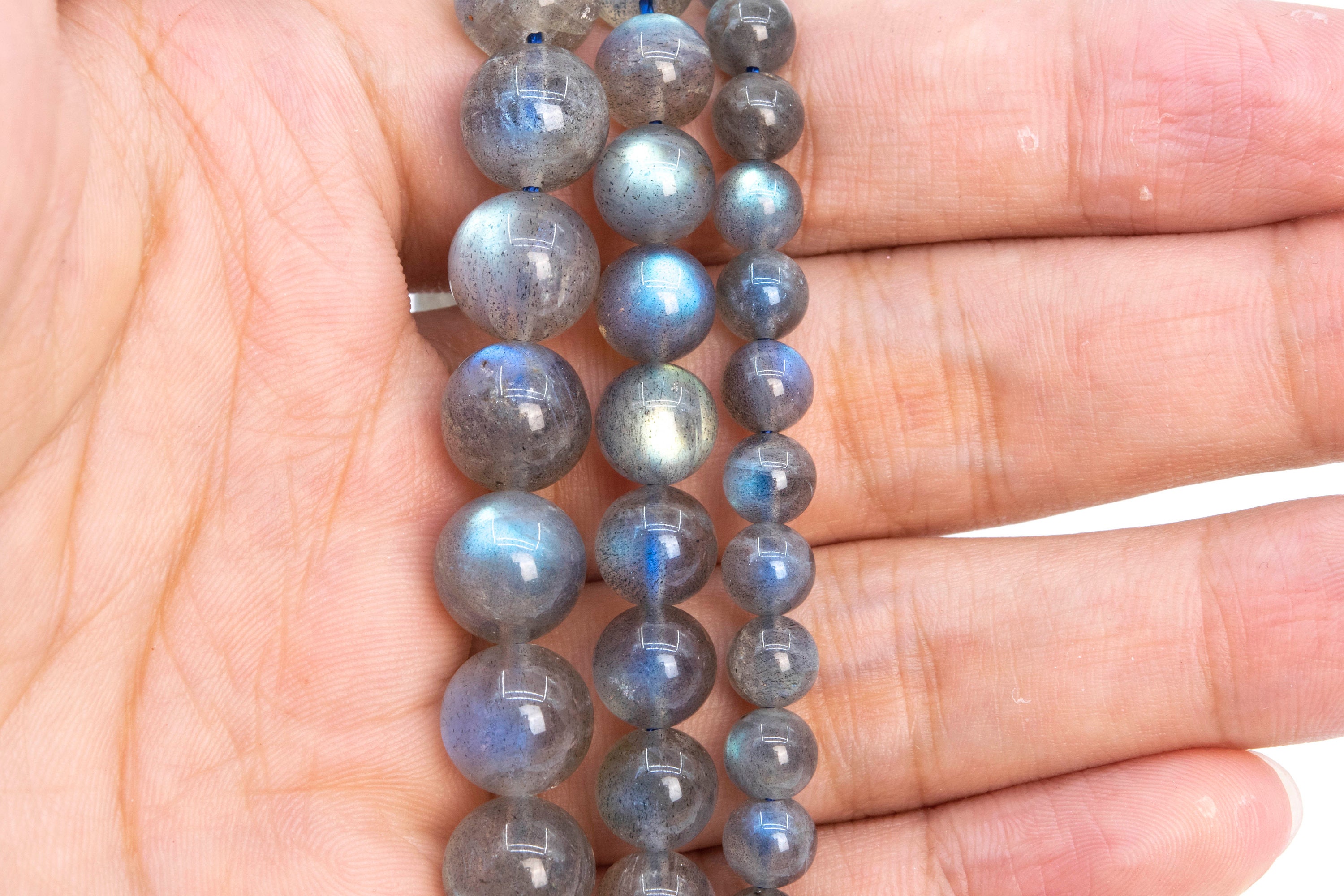 Genuine Natural Translucent Gray Labradorite Loose Beads Grade - Etsy