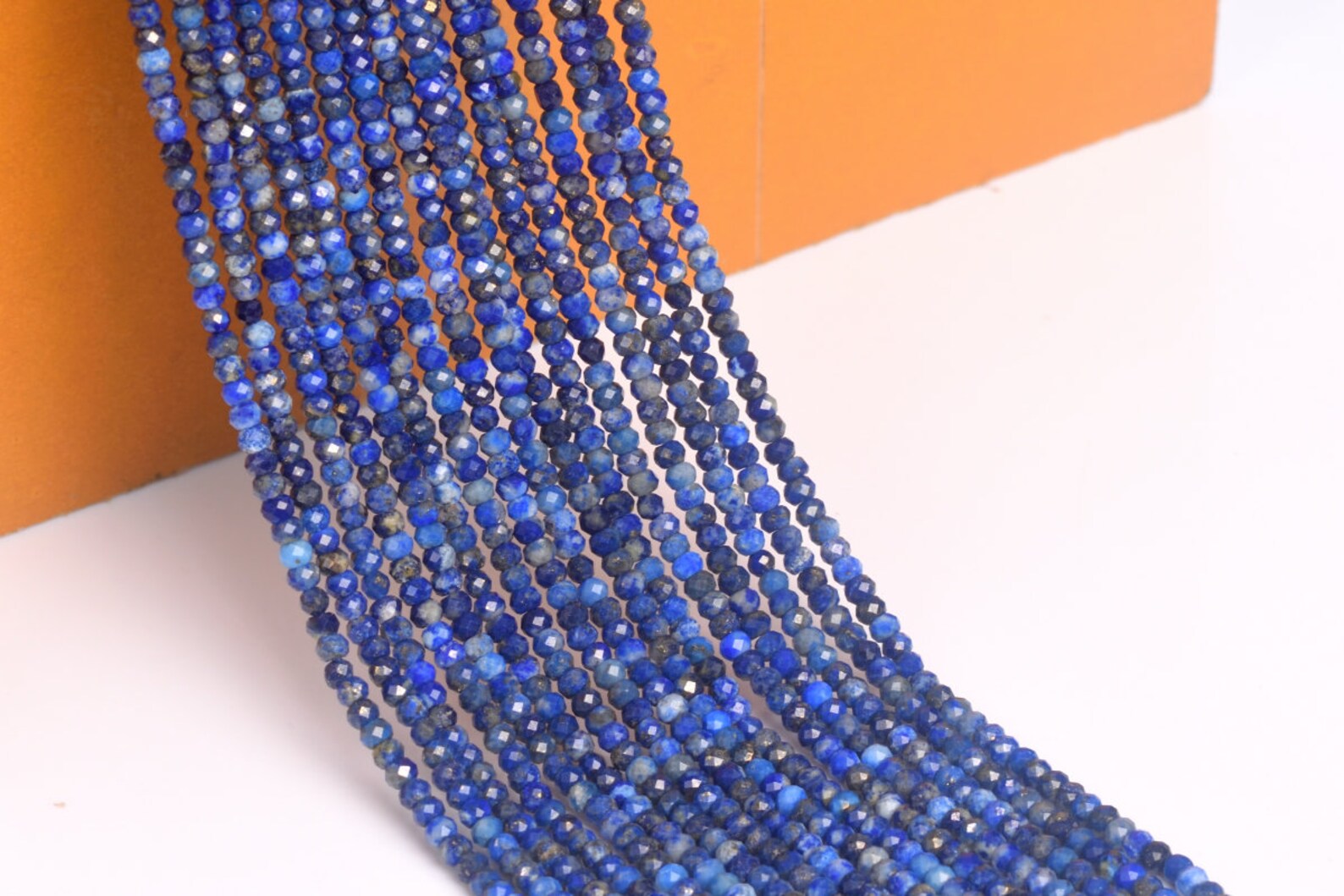 Genuine Natural Deep Blue Lapis Lazuli Loose Beads Grade A Faceted ...
