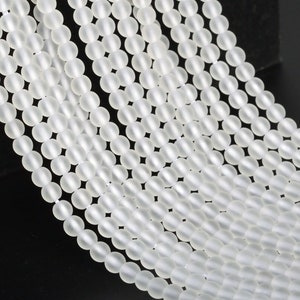 Natural Matte Crystal Clear Quartz Loose Beads Round Shape 4mm - Etsy