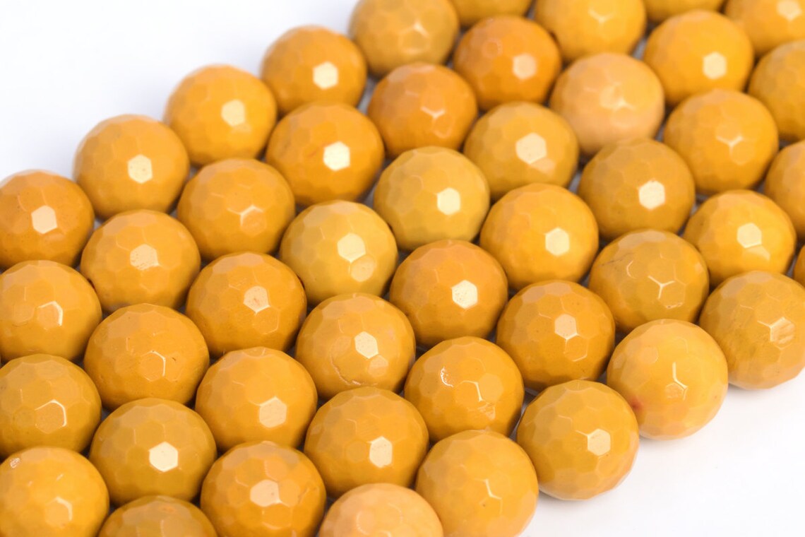Genuine Natural Yellow Mookaite Loose Beads Micro Faceted - Etsy