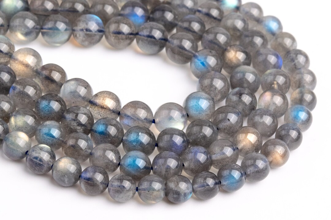 Genuine Natural Translucent Deep Gray Labradorite Loose Beads Grade AAA ...