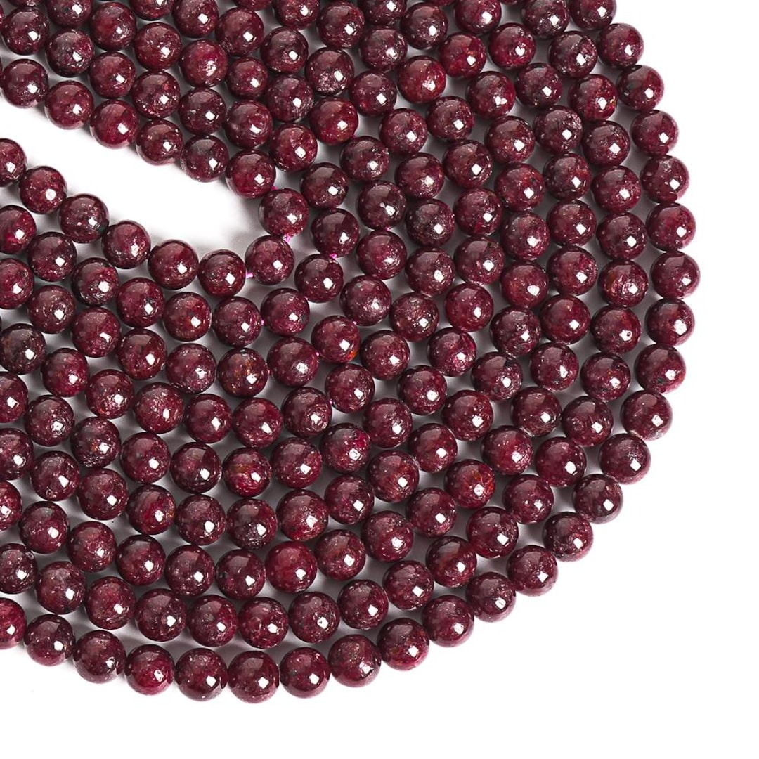 Genuine Natural Red Ruby Loose Beads Grade AAA Round 8MM - Etsy
