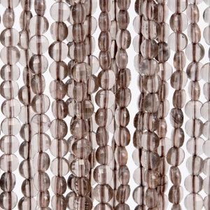 Genuine Natural Transparent Brown Obsidian Loose Beads Grade A Faceted ...