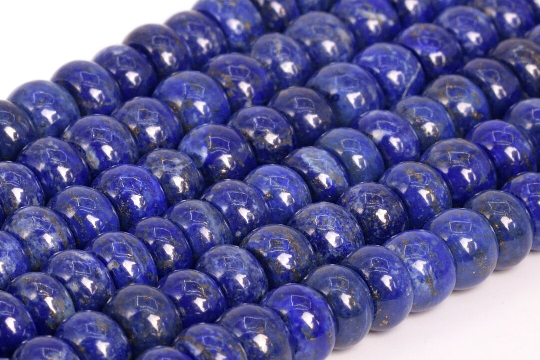 Genuine Natural Deep Blue Lapis Lazuli Loose Beads Afghanistan Grade A ...