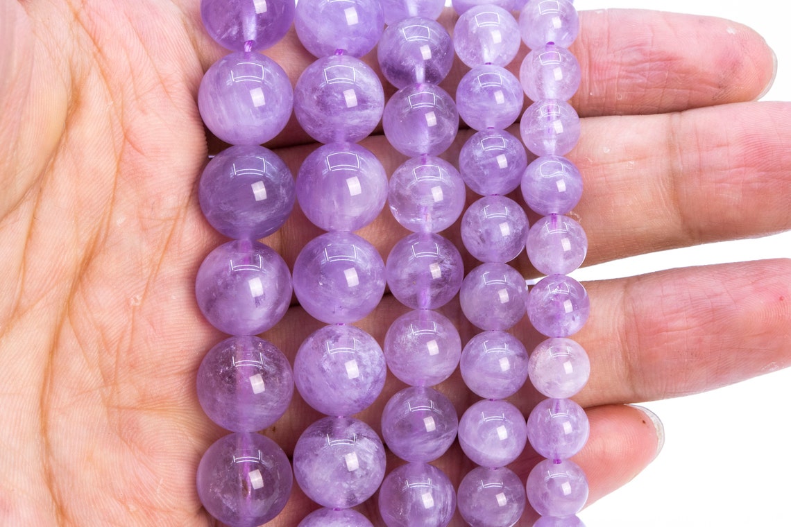 Genuine Natural Lavender Amethyst Loose Beads Grade AA Round - Etsy