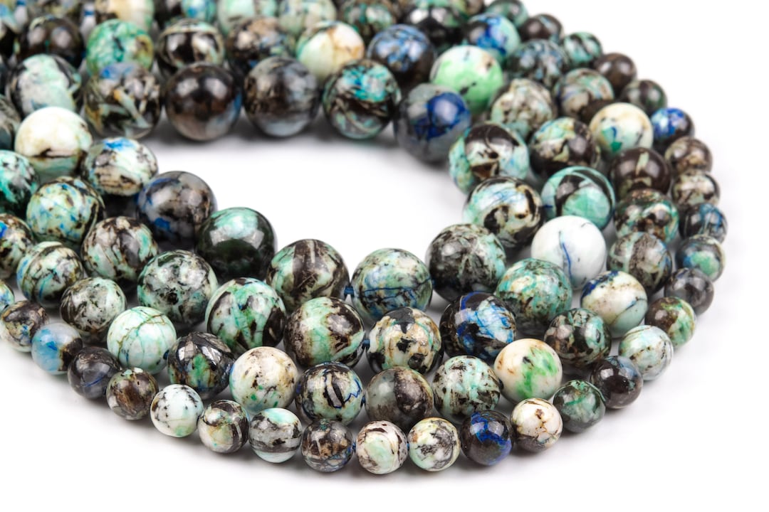 Genuine Natural Barite Loose Beads Peru Grade AAA Round Shape 6-7mm 8 ...