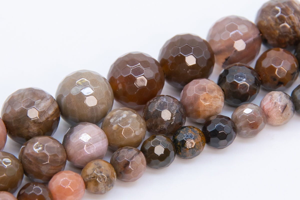 Micro Faceted Round Shape 6mm 8mm 10mm - Etsy