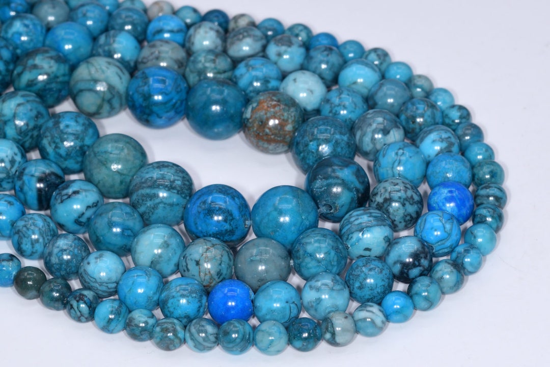 Genuine Natural Blue Crazy Lace Jasper Loose Beads Round Shape 6mm 8mm ...