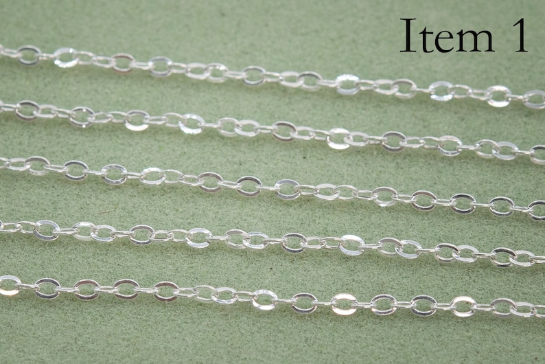 12 Inches / 1 FT Sterling Silver Chain for Jewelry Making - Etsy