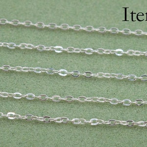 12 Inches / 1 FT Sterling Silver Chain for Jewelry Making - Cable Chain ...