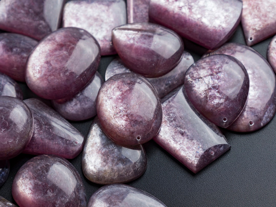 Top Drilled Cabochon Different Shape Stone Pendant - Genuine Natural ...