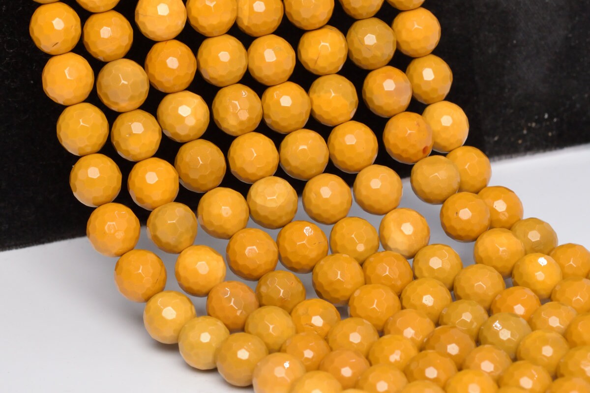 Genuine Natural Yellow Mookaite Loose Beads Micro Faceted - Etsy