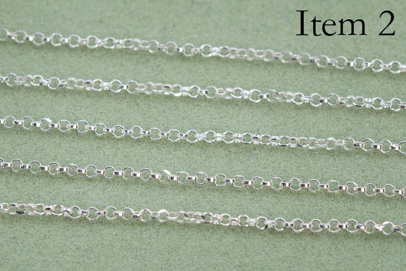 12 Inches / 1 FT Sterling Silver Chain for Jewelry Making - Etsy