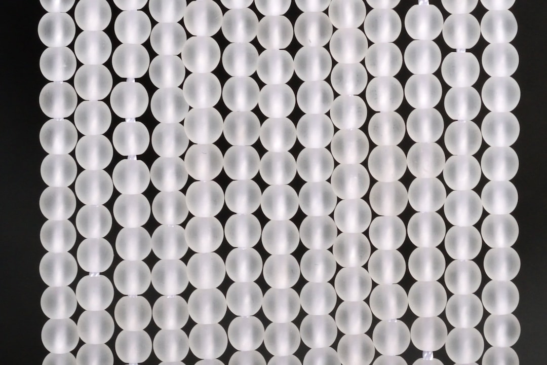 Natural Matte Crystal Clear Quartz Loose Beads Round Shape 4mm - Etsy