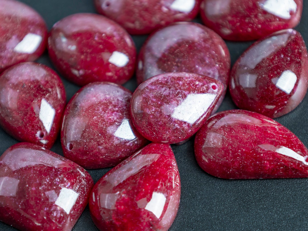 Top Drilled Cabochon Different Shape Stone Pendant - Genuine Natural ...