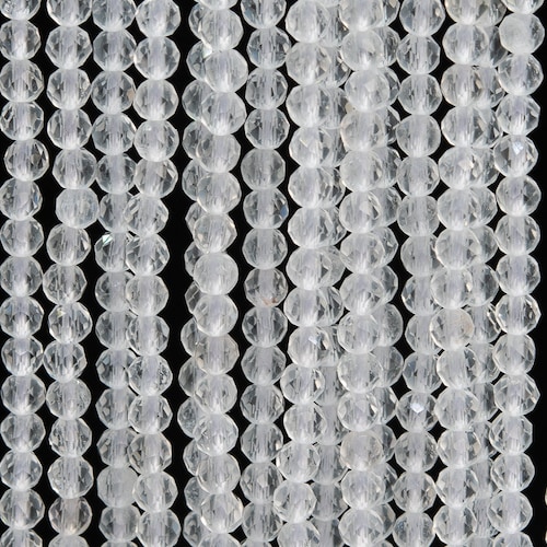 Natural Matte Crystal Clear Quartz Loose Beads Round Shape 4mm - Etsy