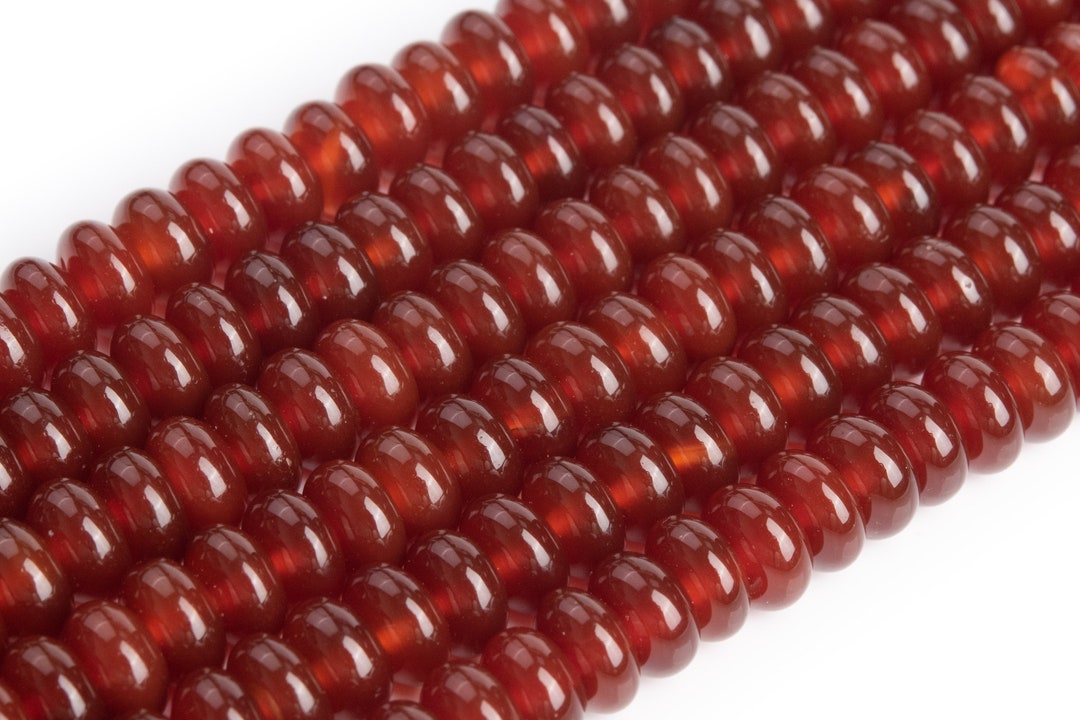 Genuine Natural Deep Red Carnelian Loose Beads Rondelle Shape 8x4mm - Etsy