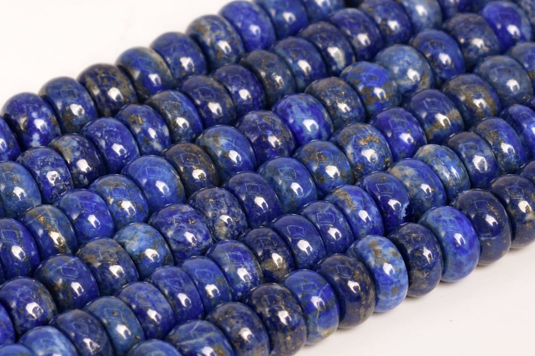 Genuine Natural Deep Blue Lapis Lazuli Loose Beads Afghanistan Grade A ...