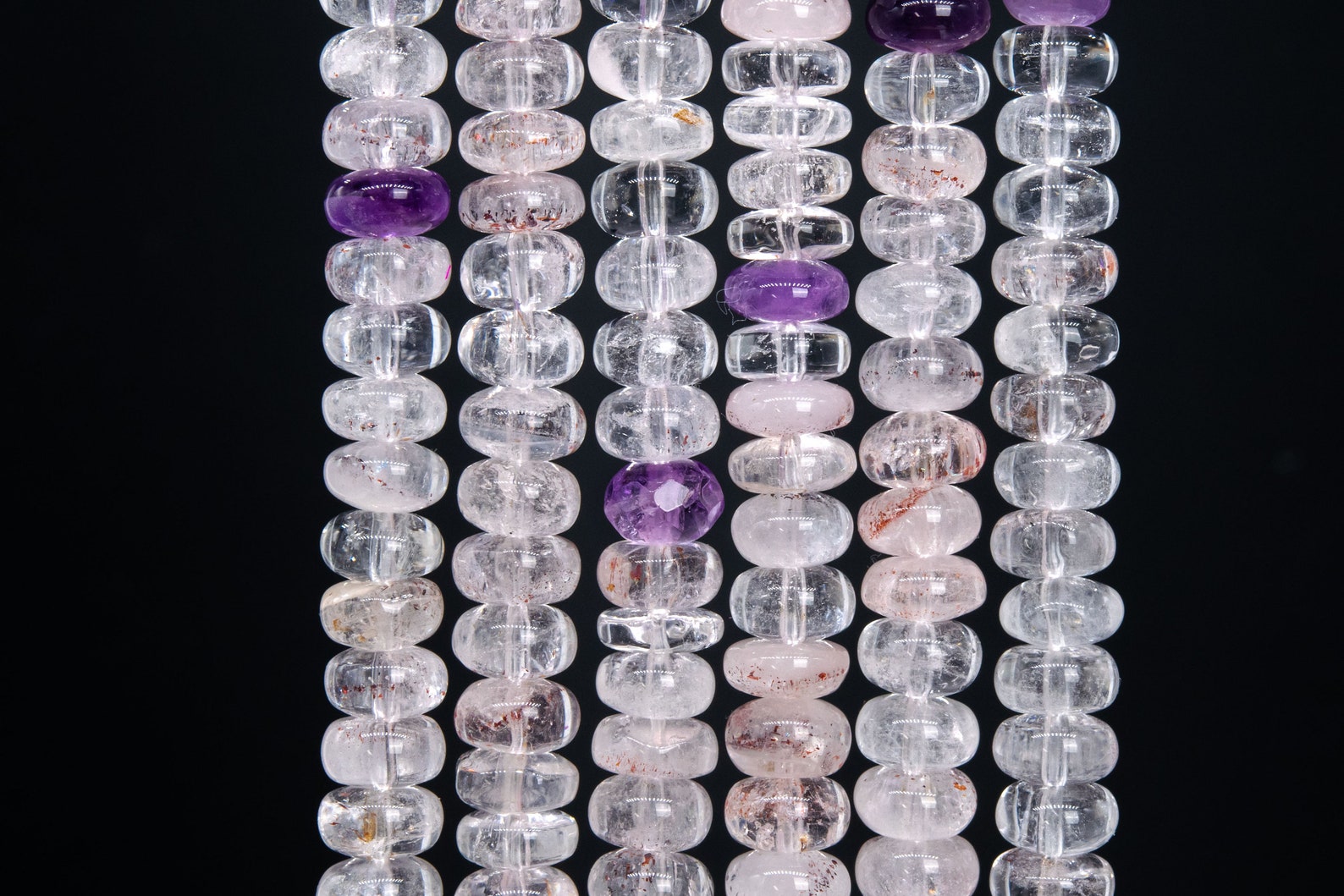 Genuine Natural Super Seven Loose Beads Grade AA Rondelle Shape 8x5mm ...