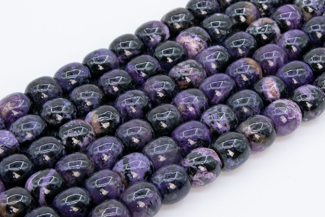 Genuine Natural Dark Color Charoite Beads Loose Beads Grade AA - Etsy