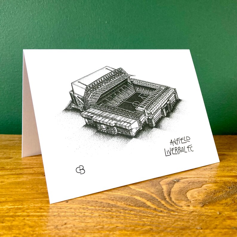 Liverpool FC Stadium - Digital Print - of a Hand-drawn Pen and Ink ...