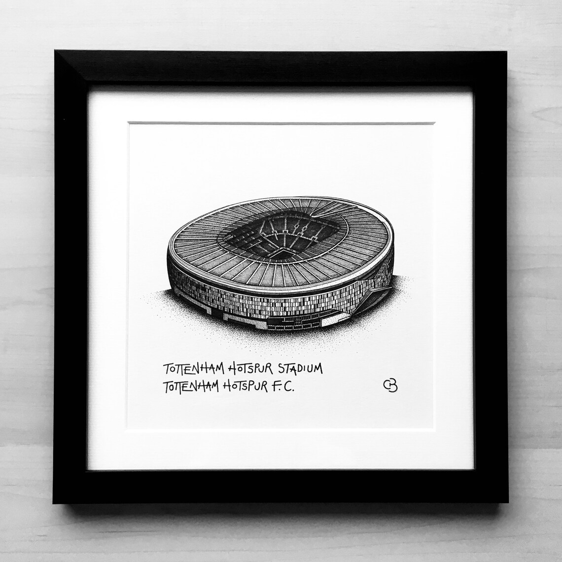 Tottenham Hotspur FC Stadium Digital Print of a Hand-drawn - Etsy