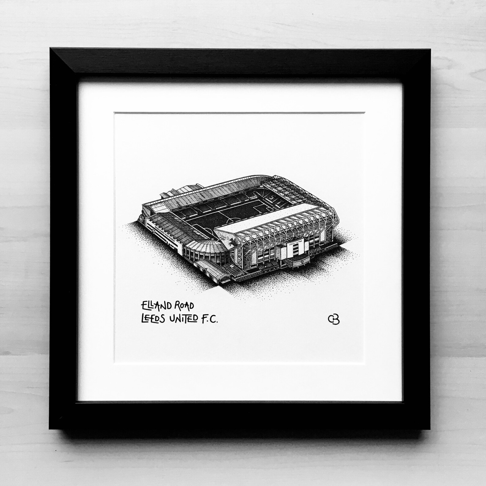 Leeds United FC Stadium - Digital Print - of a Hand-drawn Pen and Ink ...
