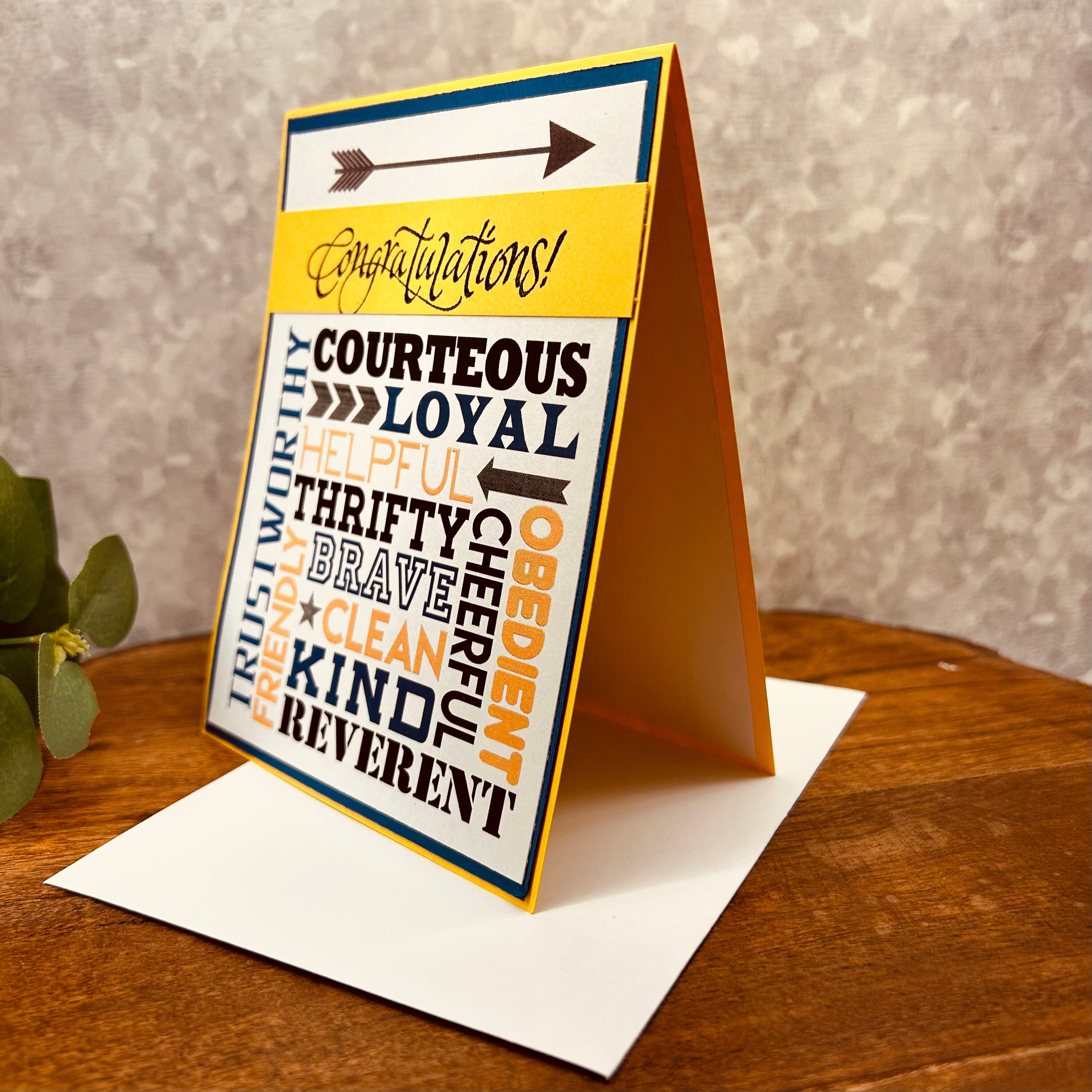 CUB SCOUT Congratulations Card Cub Scout Recognition - Etsy