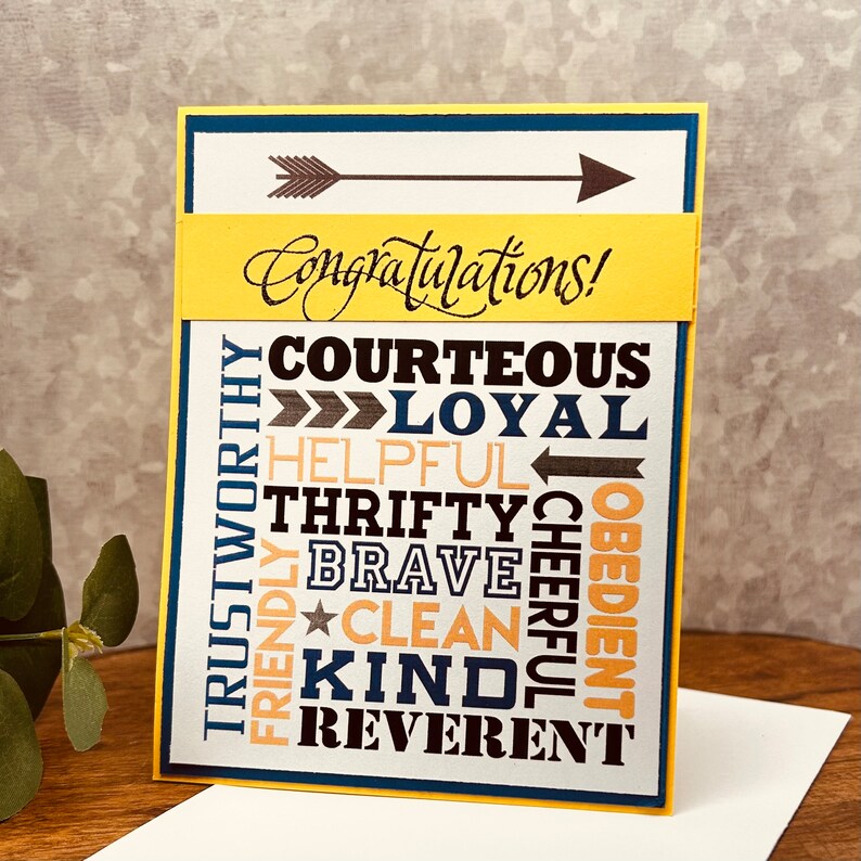 CUB SCOUT Congratulations Card Cub Scout Recognition - Etsy