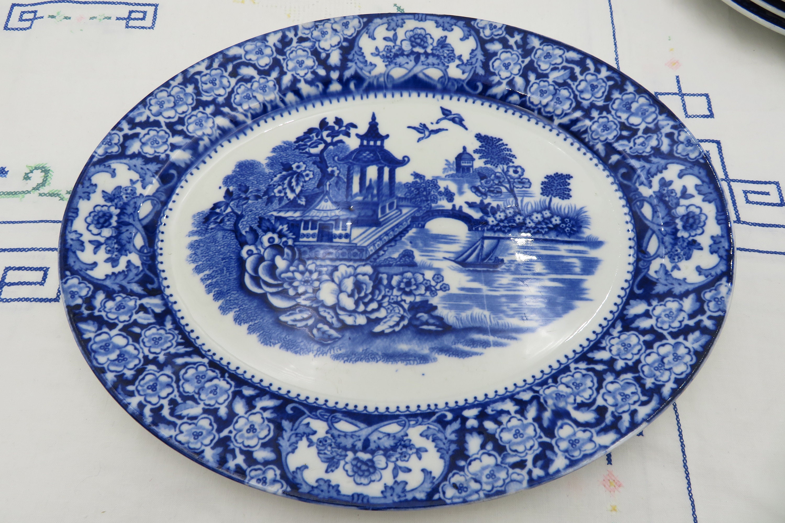 Antique Swinnertons Blue and White Transferware, Olde Alton Ware Part ...
