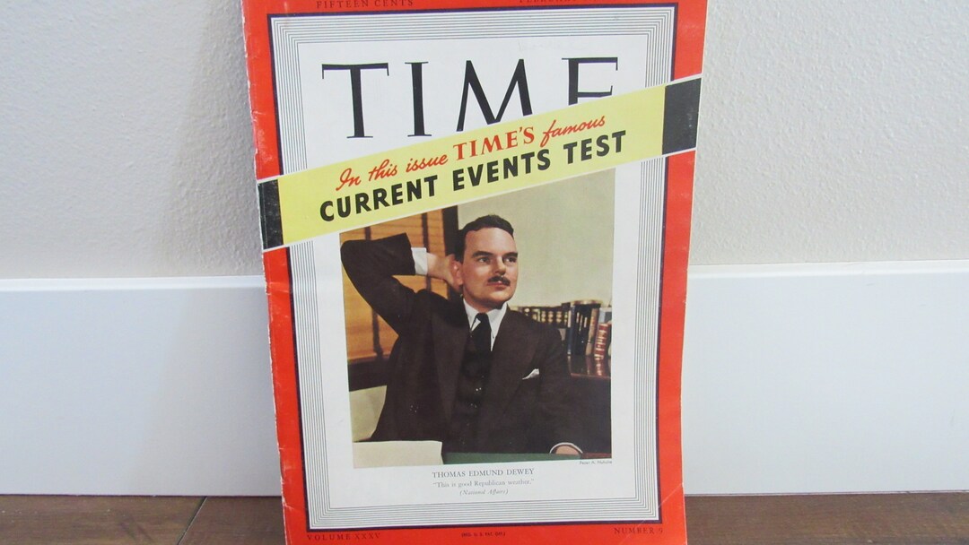 Time the Weekly News Magazine Number 9 February 26, 1940 - Etsy