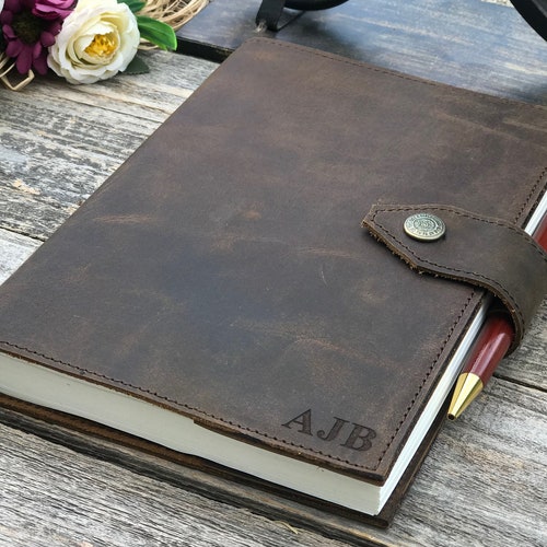 Personalized Leather Journal Notebook Refillable Antique A5 | Etsy