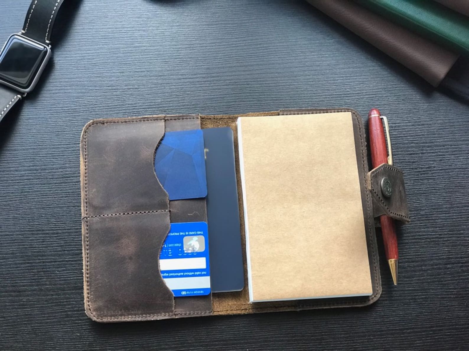 Personalized Travel Wallet Leather Travelers Notebook - Etsy