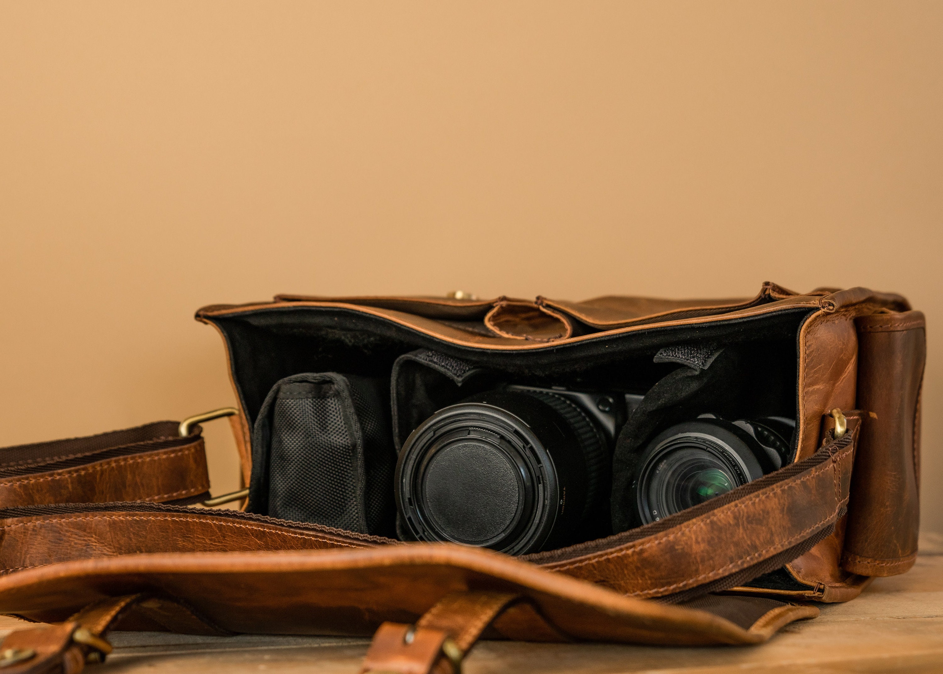 Leather Crossbody Camera Bag Messenger Camera Bag DSLR - Etsy