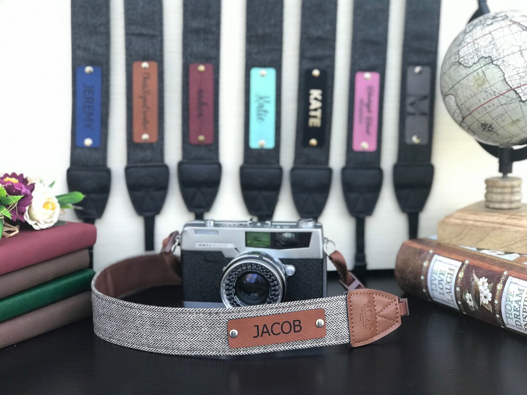 Vegan Crossbody Camera Strap, Custom Logo Cute Camera Strap, Traveler ...