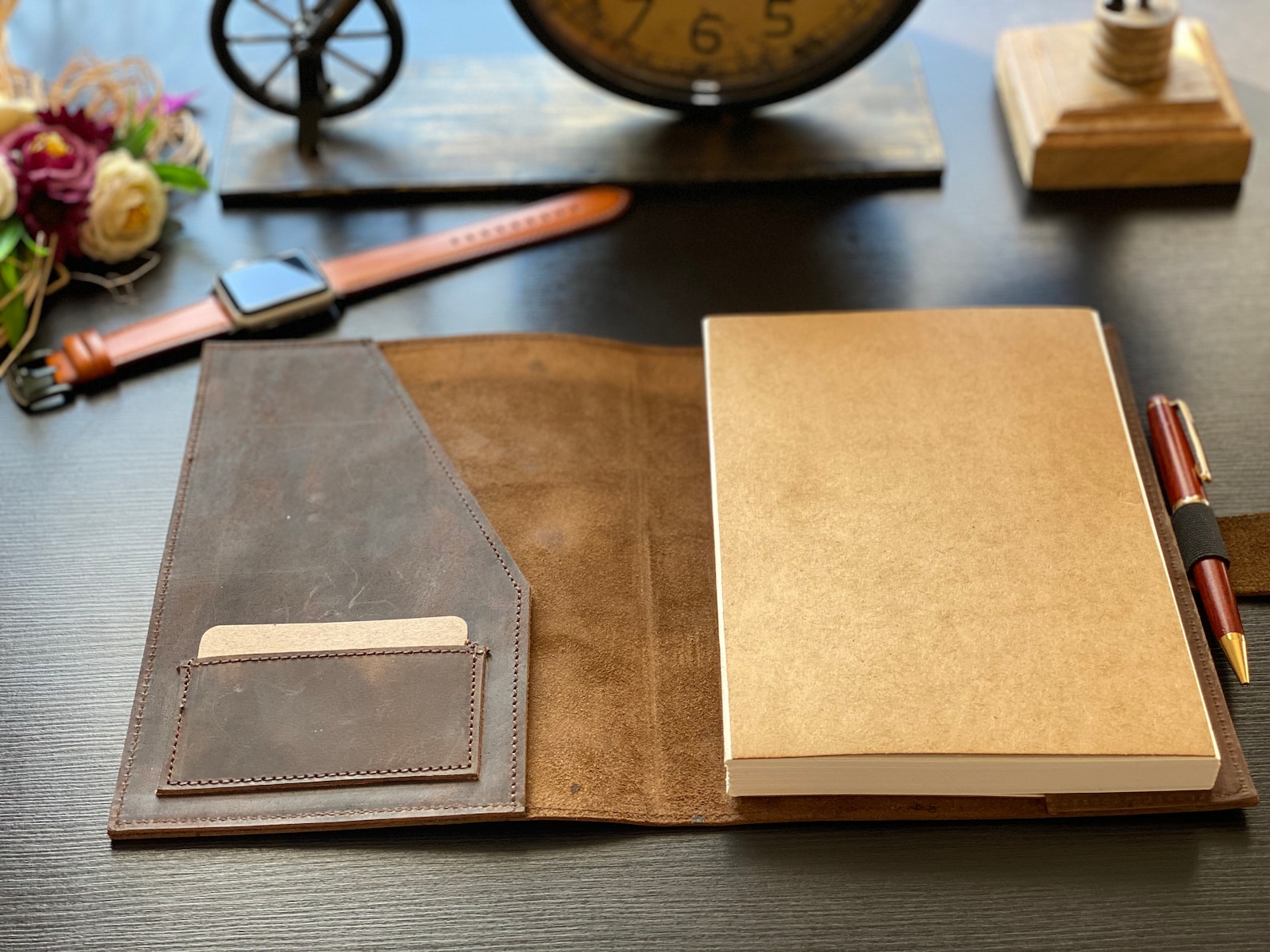 Leather Journal Personalized Leather Notebook Cover A5 - Etsy