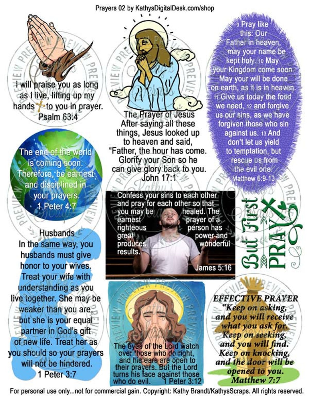 Prayer 02 -biblical References - Etsy