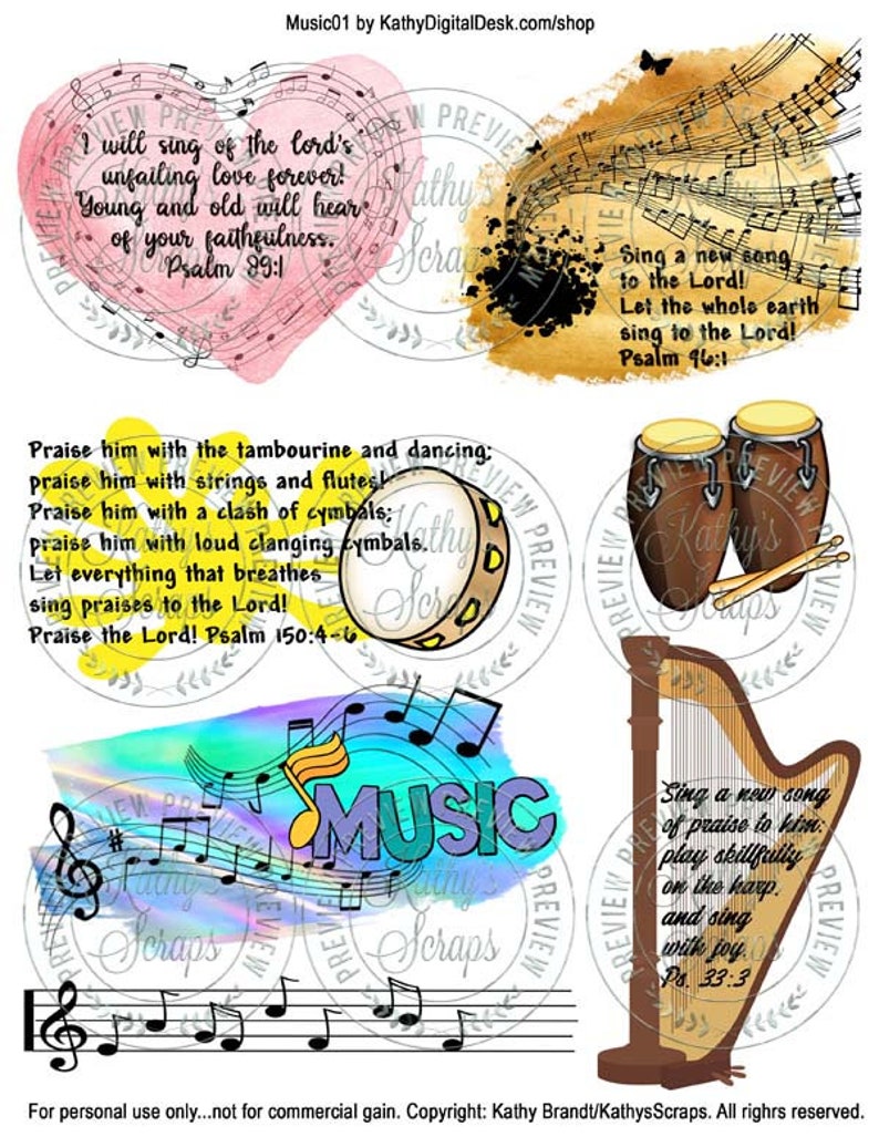 Music 01 -biblical Reference - Etsy