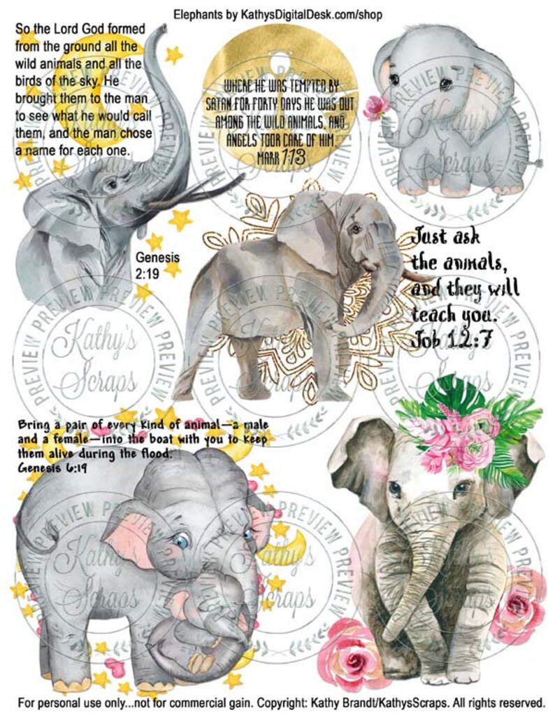 Elephants -biblical References - Etsy