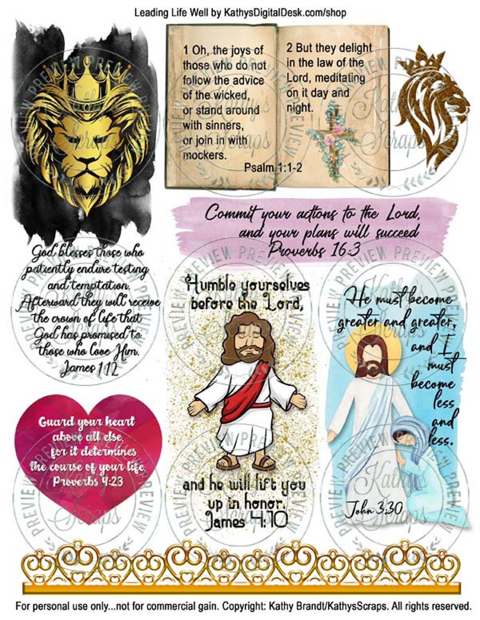 Leading Life Well - Bible References - Etsy