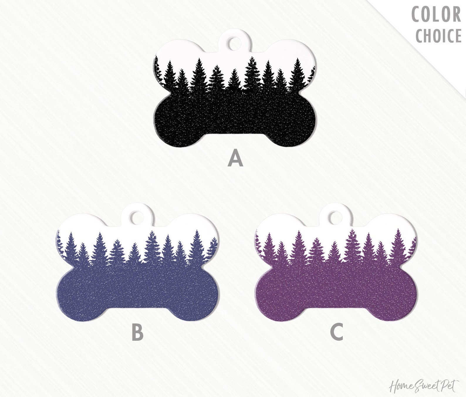 Wilderness Dog Tag for Dogs Tree Dog Tag Personalized Pet ID - Etsy