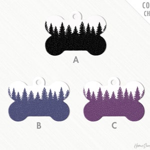 Wilderness Dog Tag for Dogs Tree Dog Tag Personalized Pet ID - Etsy