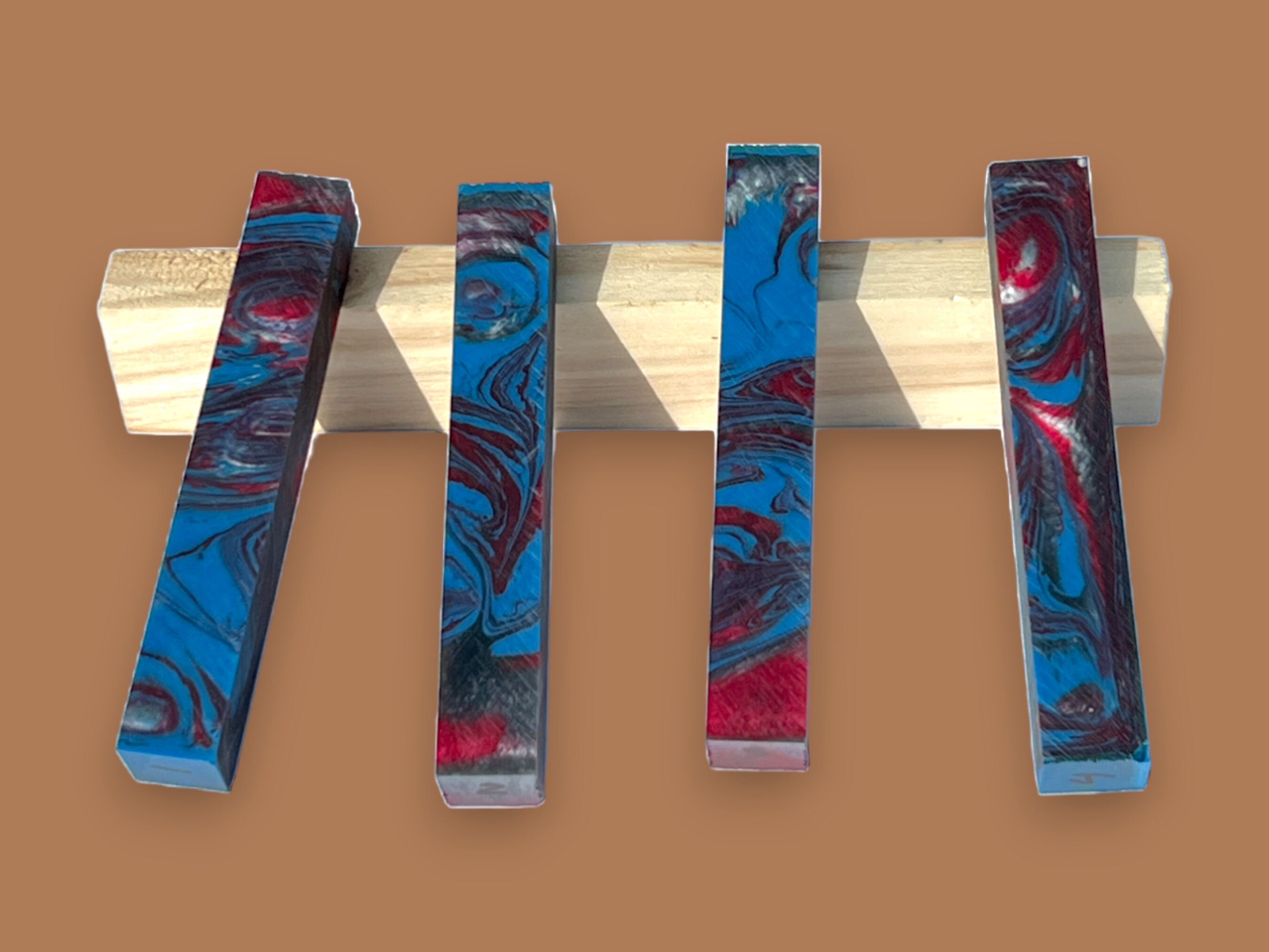 Captain America Pen Blanks, Fountain Pen Blanks, Blanks for Woodturning ...
